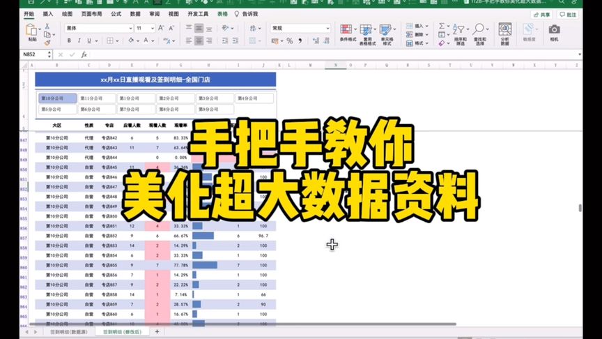 【Excel技巧】手把手教你美化数据资料