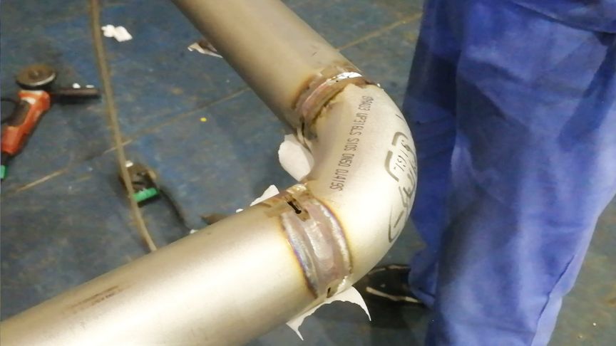 不锈钢管道打底焊,接头处理很重要,看万元高薪大师傅如何操作