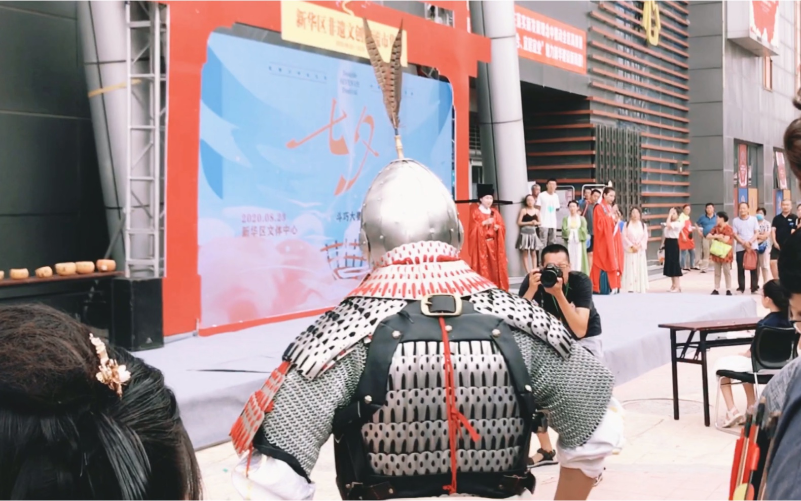 七夕斗巧大赛活动现场,石门汉韵汉服复兴团队承办