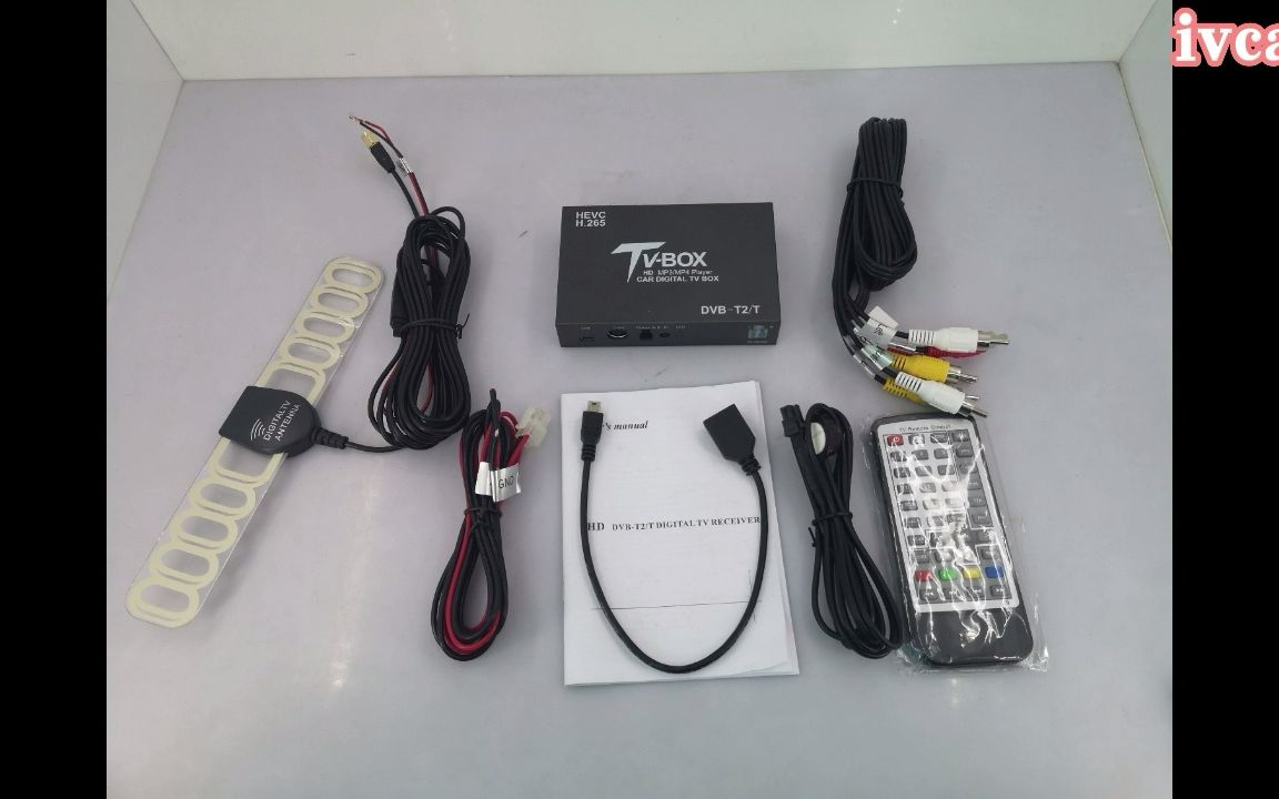 车载DVB-T2 H265两个分集天线高速汽车数字电视接收机DVBT H264 ...