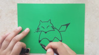 一只小狐狸这样画很好画,画法简单好学