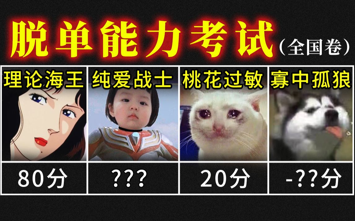 脱单能力考试,你能得几分?
