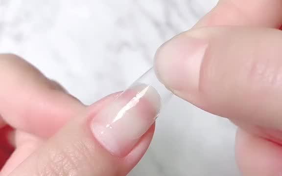 甲片凝胶贴甲片使用教程美甲 美甲教程 美业手艺人