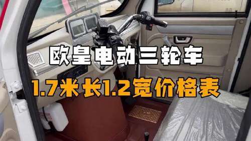 1.7米超大电动三轮车价格曝光!欧皇新款竟这么便宜?