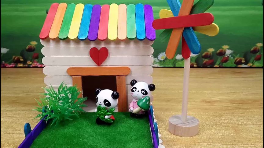 手工制作模型房子