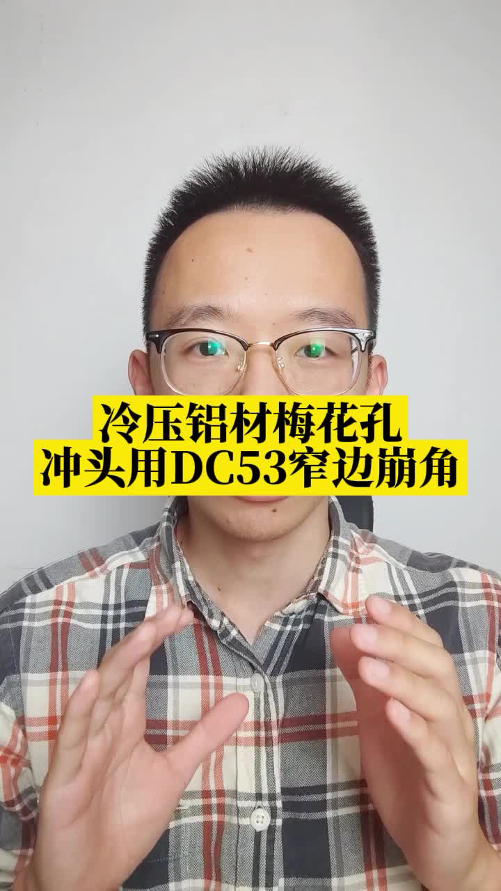 铝冷挤压梅花孔冲头用H13和DC53崩块,试试高韧性高强度LG模具钢