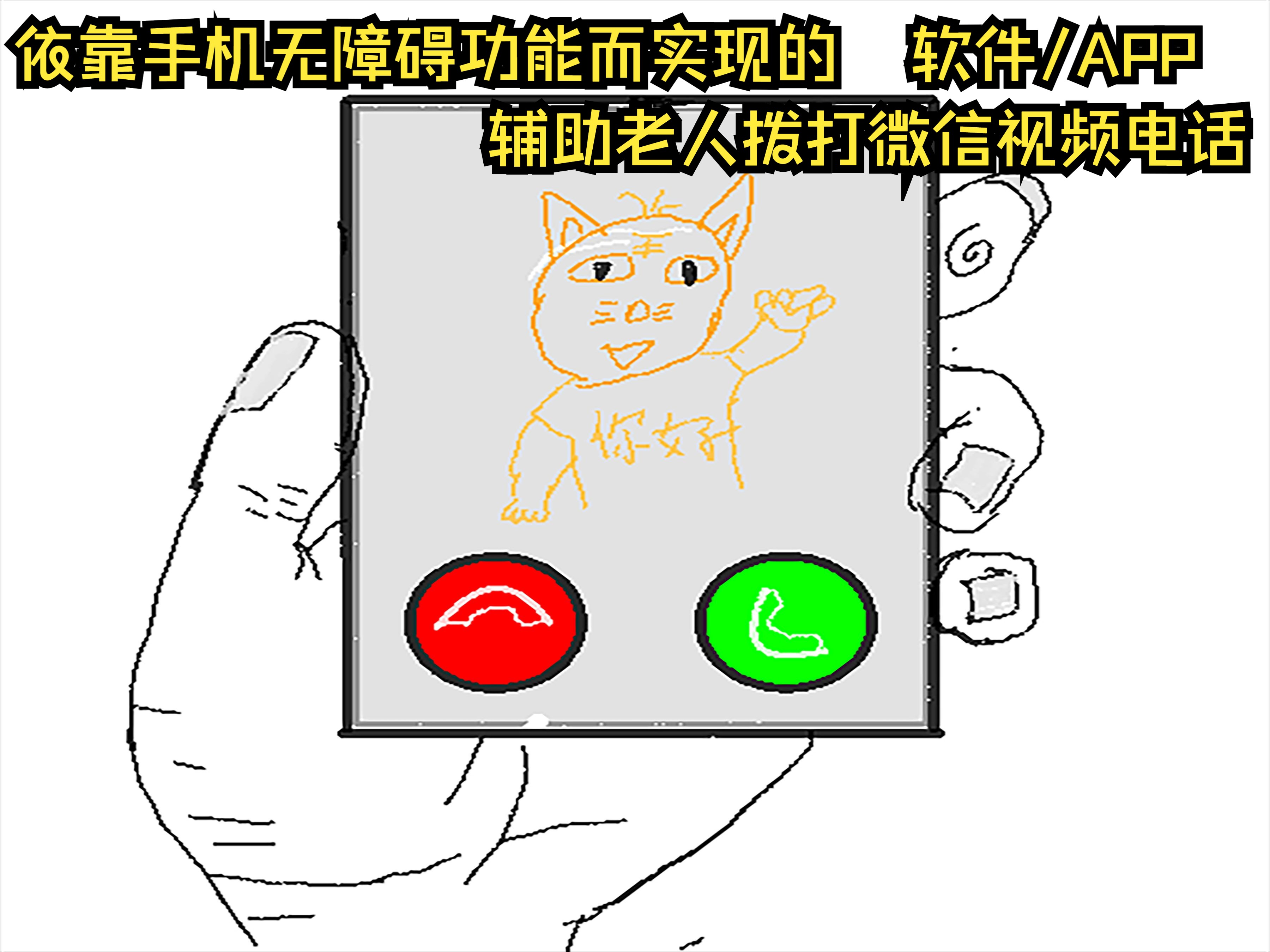 辅助老人自动拨打微信电话软件