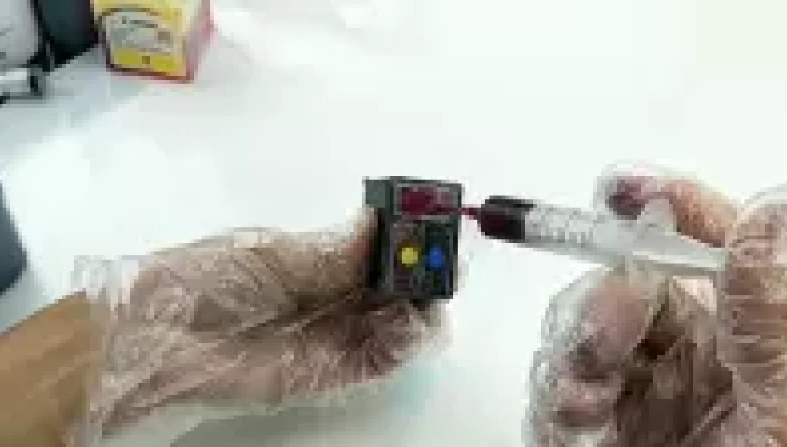带头墨盒的加墨水方法操作视频