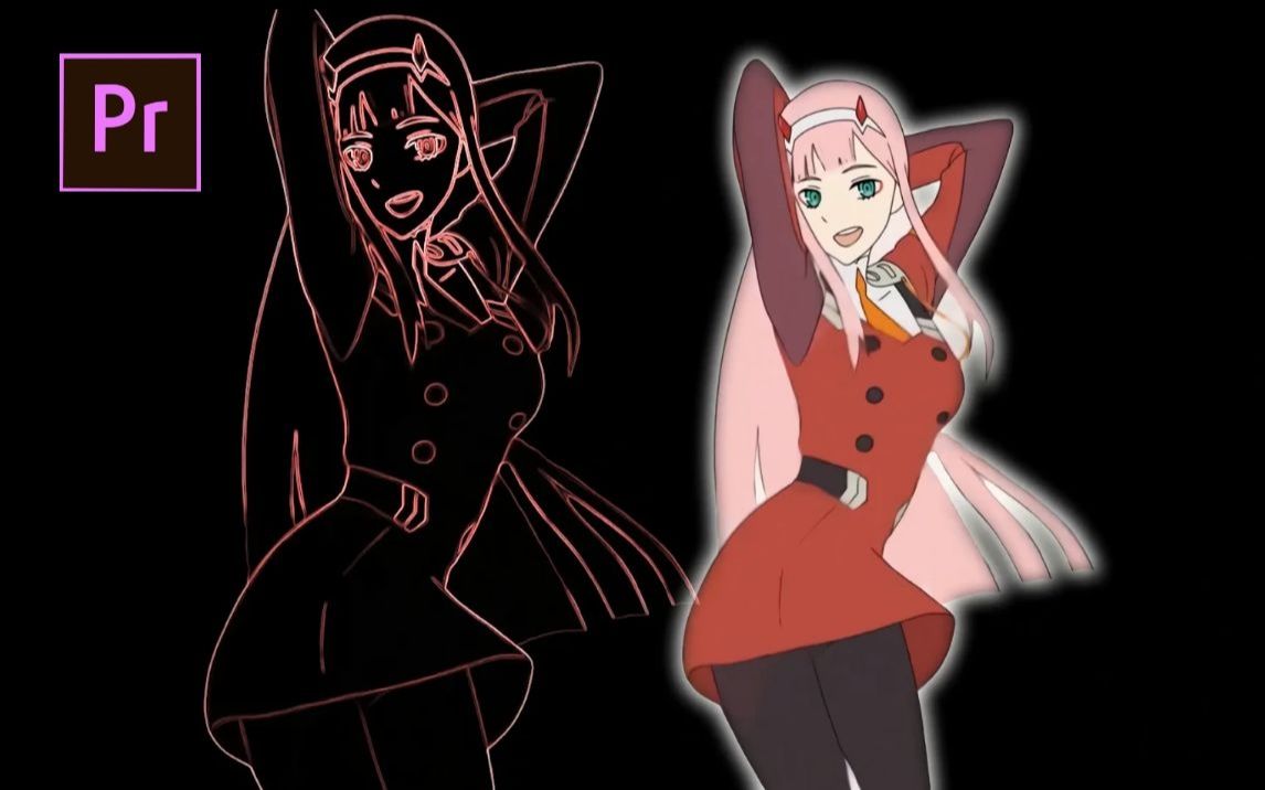 【PR教程】如何在PR中做出描边弹出动画?