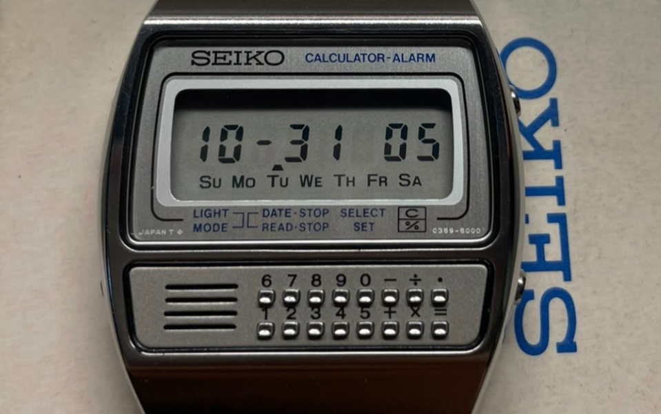 好玩的古物开箱 SEIKO 精工c359 计算器电子表