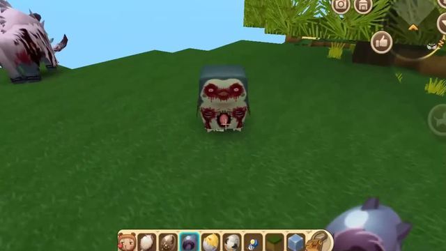 迷你世界:最恐怖的地图,可爱的动物都变成了".