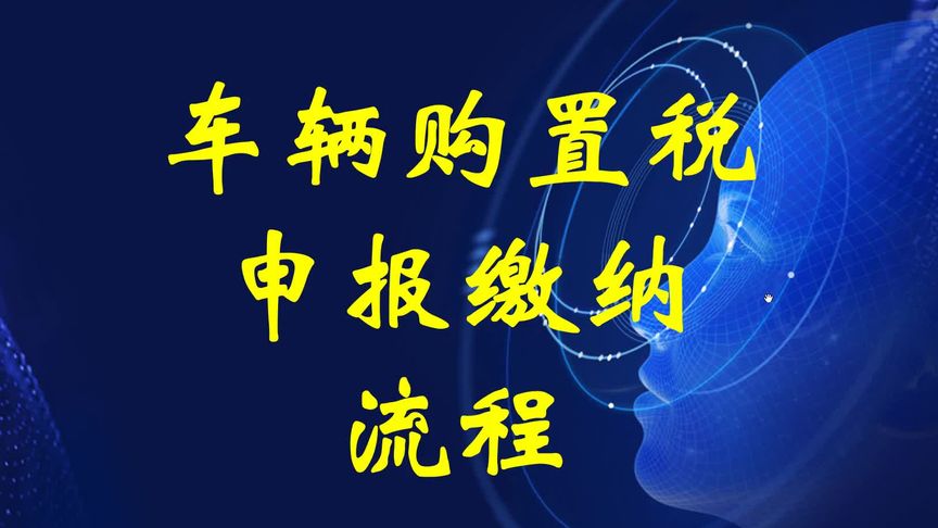 车辆购置税申报及缴纳 企业 或者个人车辆购置税申报 缴纳流程