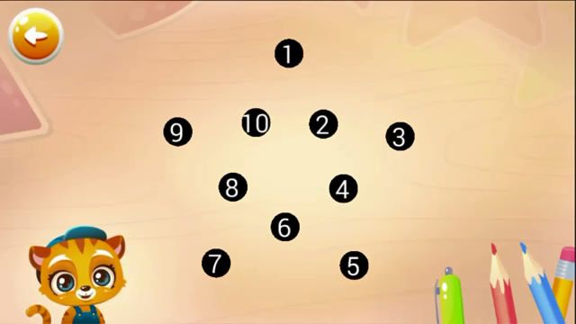 儿童学数学:排列五角星学习数字