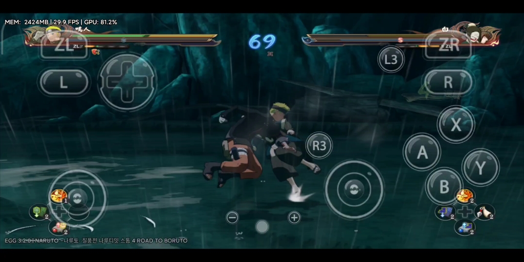 蛋蛋模拟器,骁龙865玩火影忍者究极风暴4,有点小掉帧&,还是玩回我的...