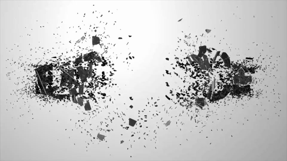 PR模板-破碎特效文字