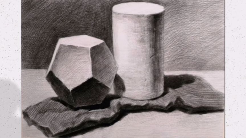 素描零基础入门教程#素描几何形体#素描入门#画画#想画就画