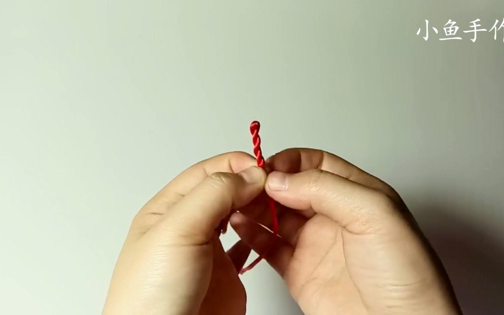 编绳教程---两股辫的编法