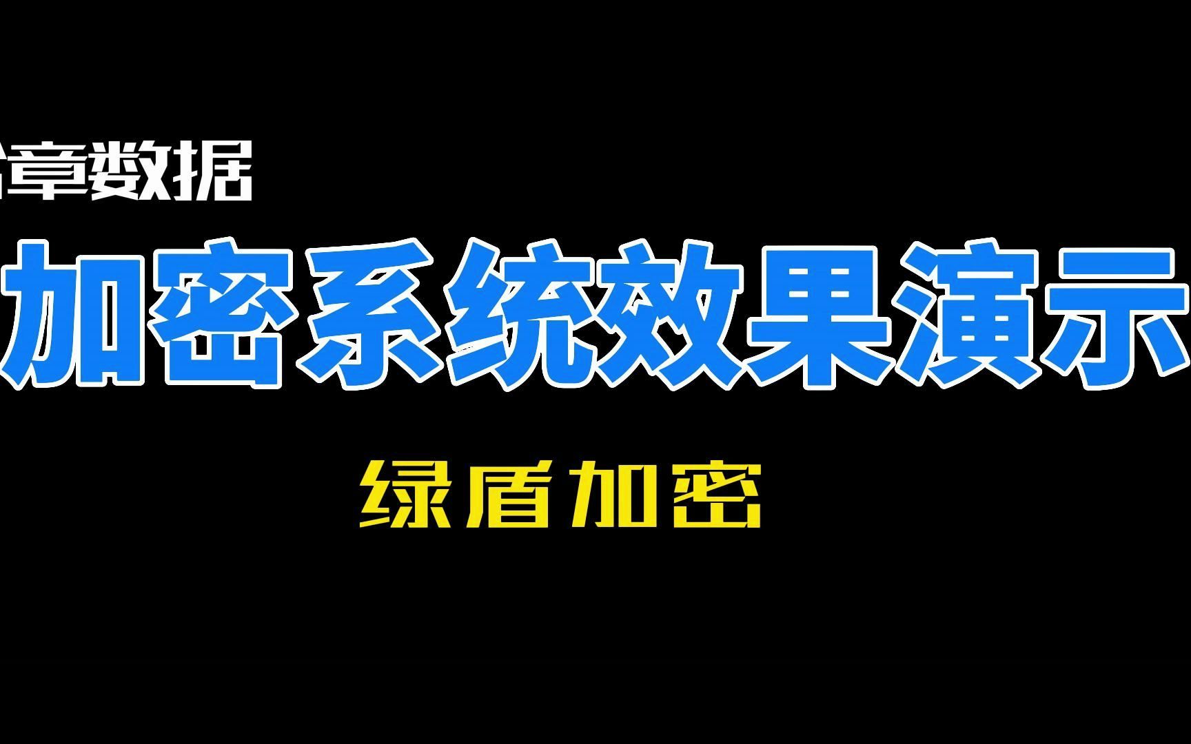 绿盾加密系统效果演示