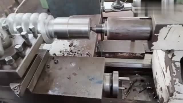 十二模数的蜗杆,普车加工,费时