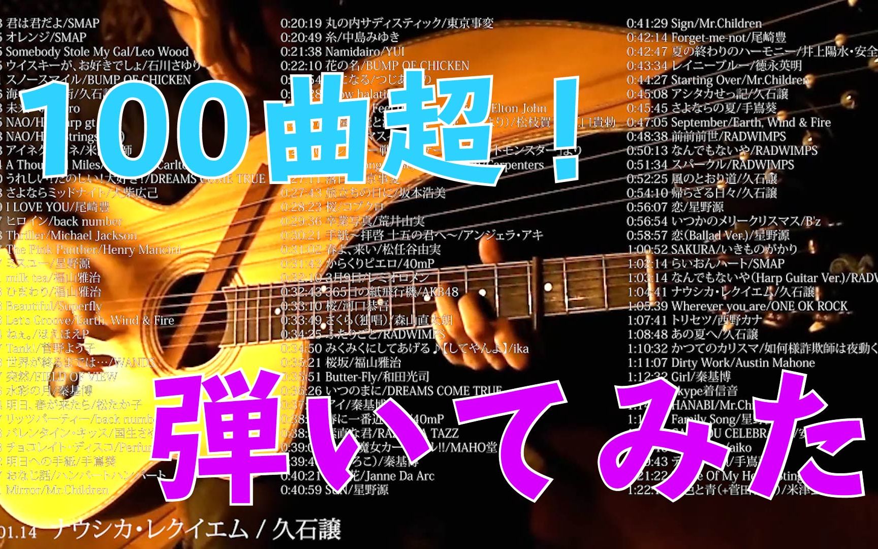 作业用BGM 全风格指弹吉他100个小视频