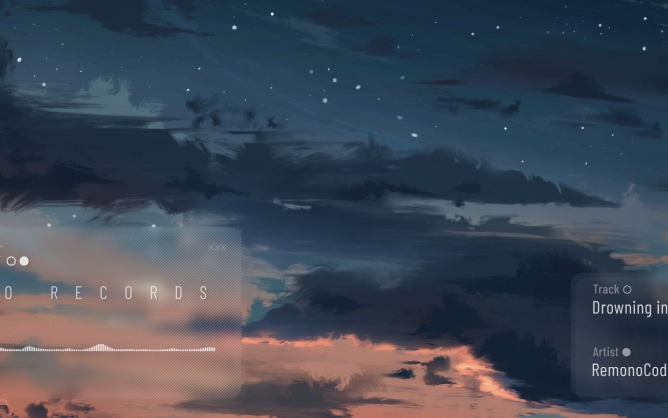 【留声唱片】Drowning in the love「浸透了夕阳的日光雨溅落在水面,...