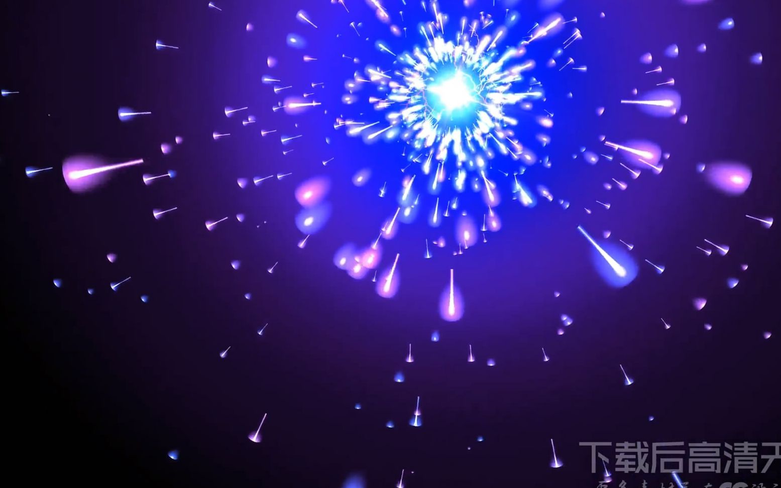s208 2K画质超酷闪电球发射光线粒子三维空间运动动态视频素材ae...