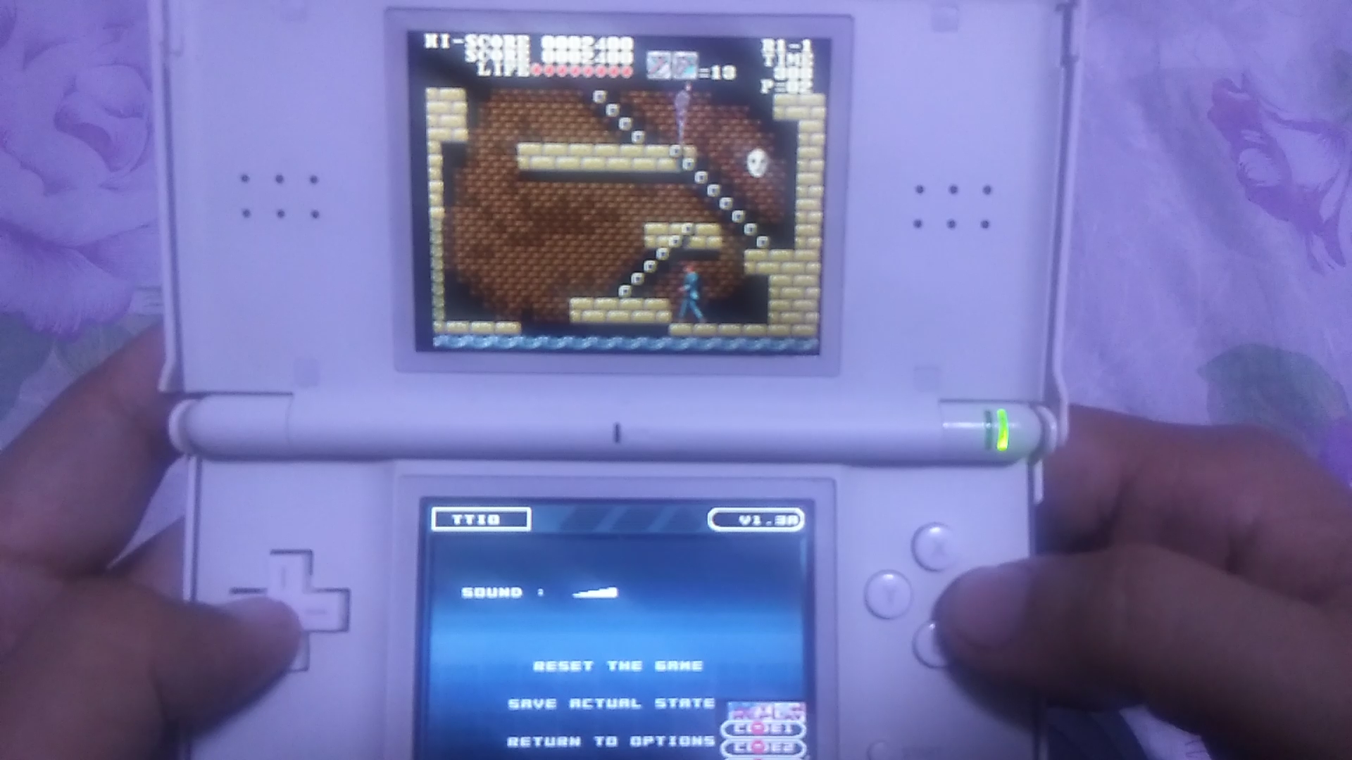 NDS用世嘉8位机SMS模拟器:DSMASTERPLUS实机演示