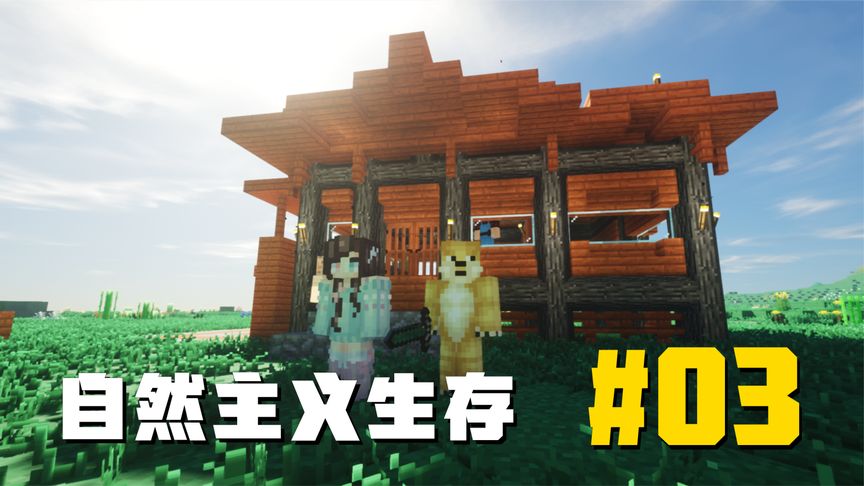 矿寻找钻石多米暗墨被僵尸小白群殴双双丧命 我的世界自然主义#03