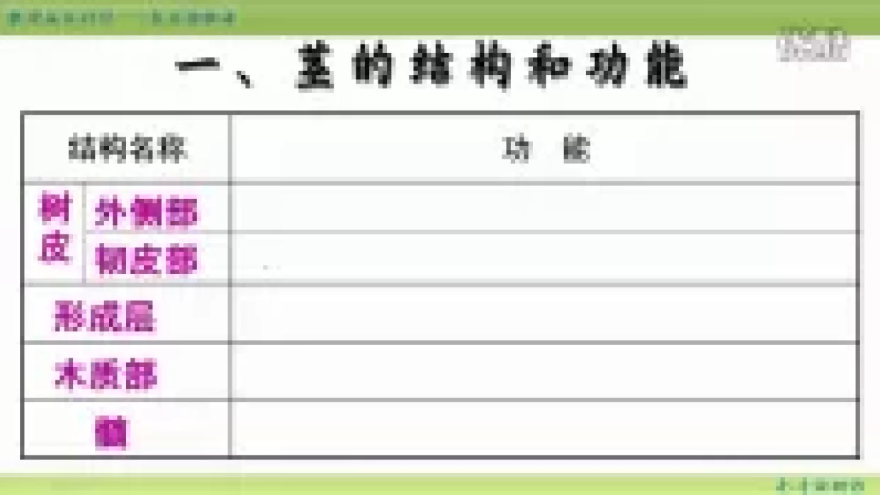 【生物大师】初中生物微课教学视频第39集：运输作用之导管和筛管