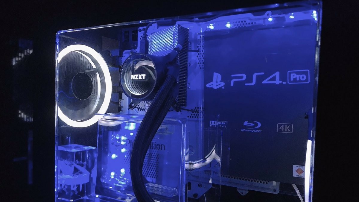 日本玩家拆机魔改PS4 Pro:竟然造了台“PC主机”(详情见简介)