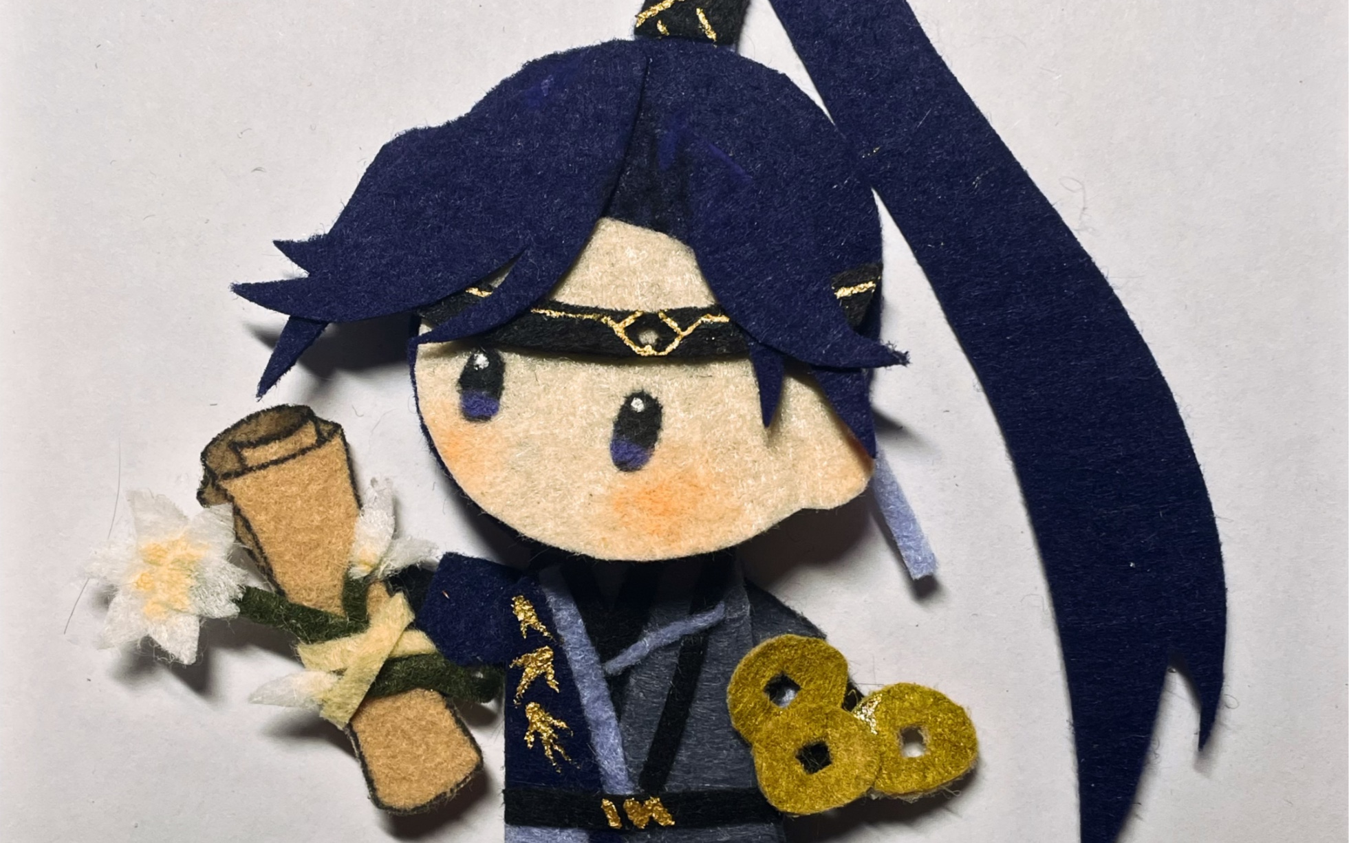 【不织布手作】可动可换脸的芙蓉心纸君来啦!