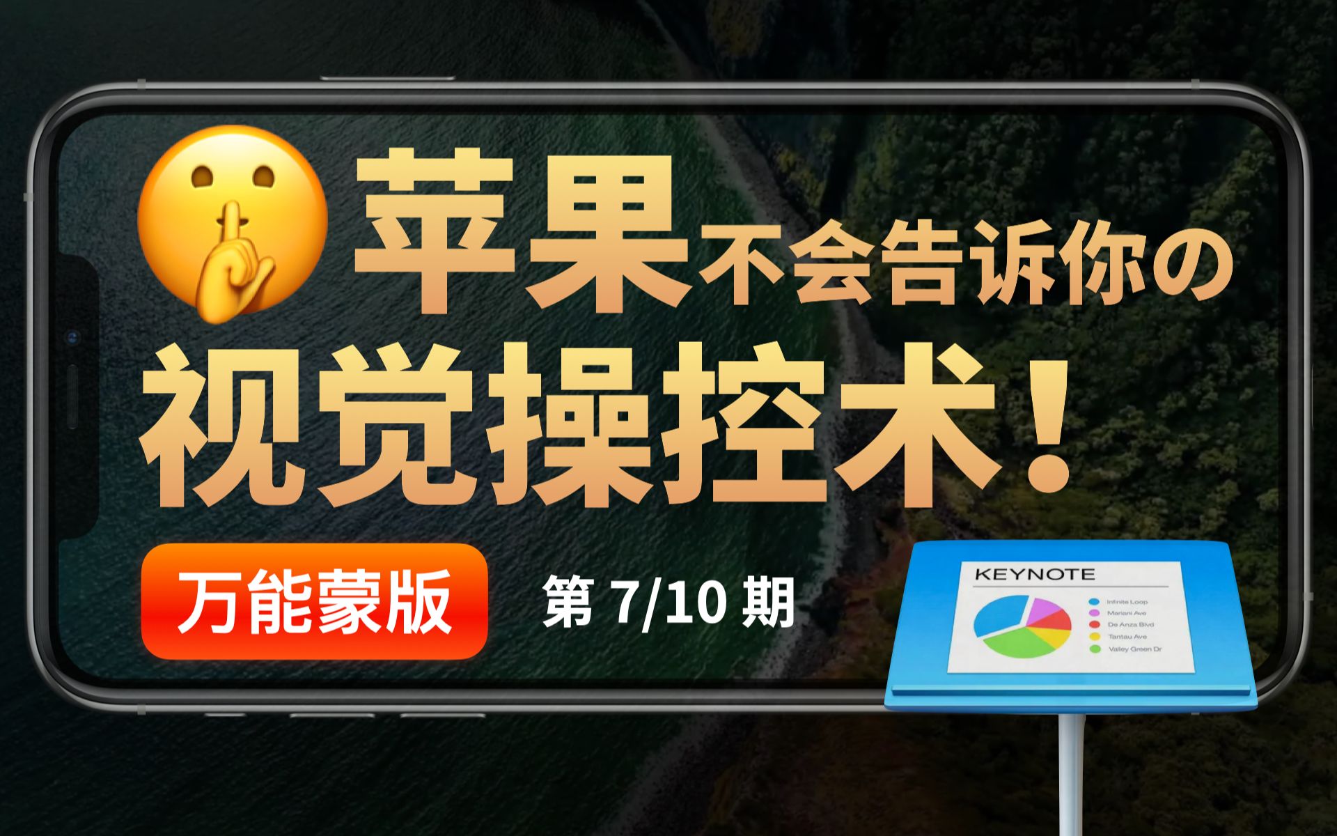 1招实现蒙版自由【苹果发布会】视觉操控术!Keynote重现-内附大量...