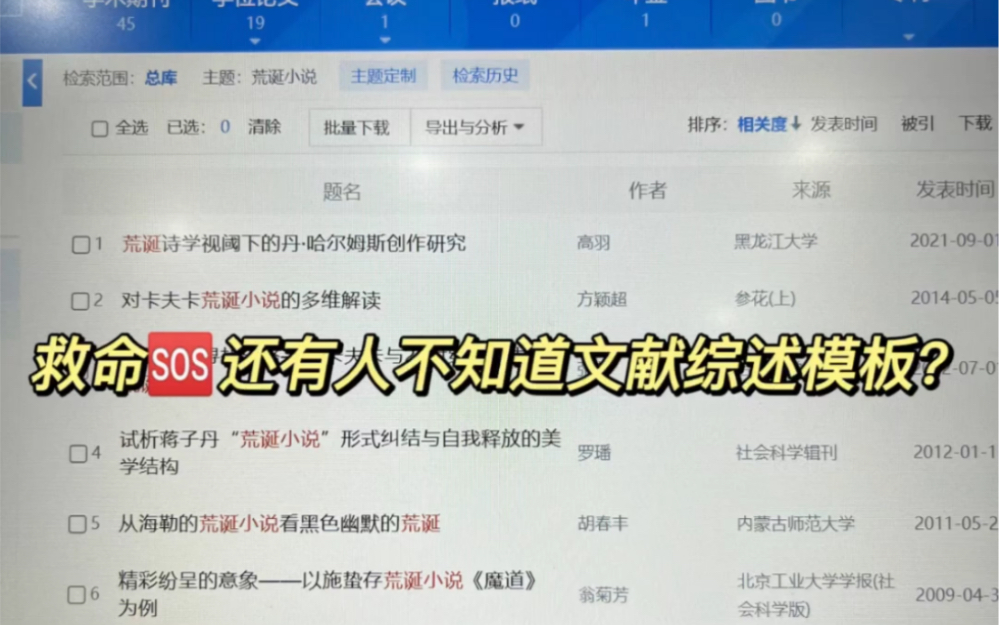 文献综述不会写⁉️超强模板帮你快速搞定‼️