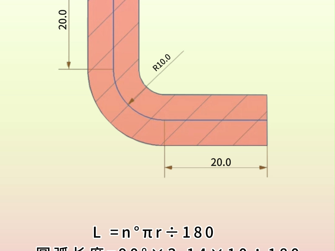 弯管展开长度计算公式