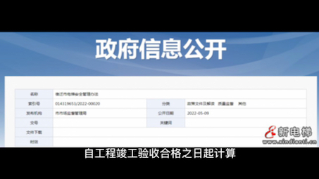 江苏:《宿迁市电梯安全管理办法》发布,7月1日起实施