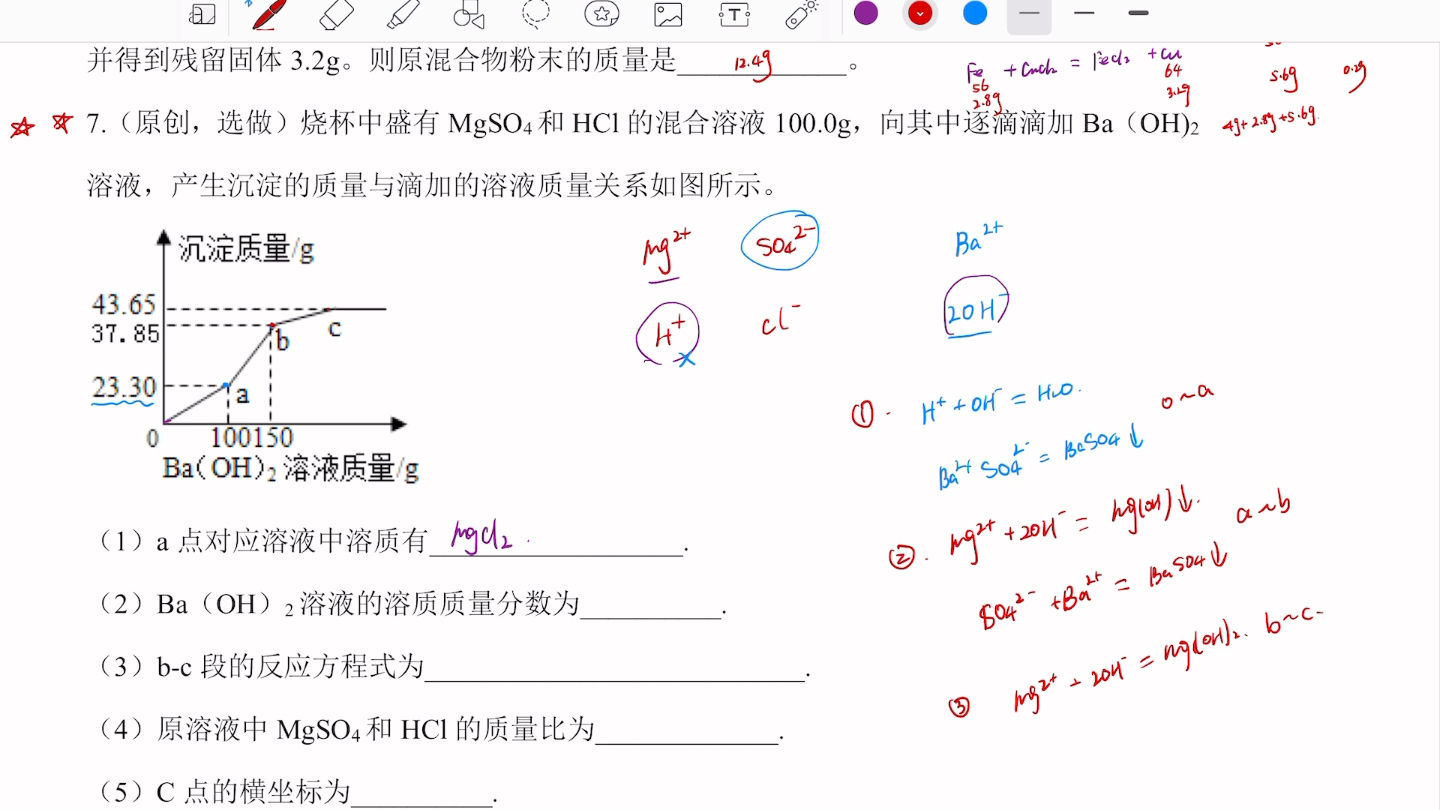 化学反应顺序问题