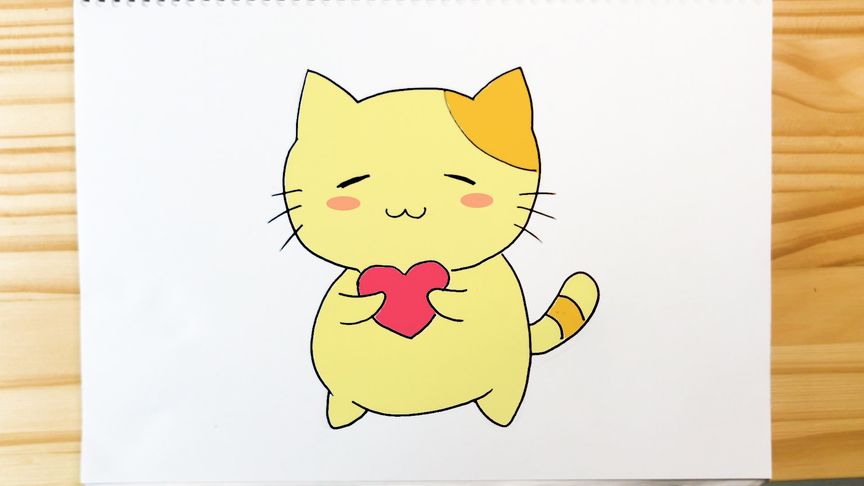 儿童简笔画视频教程 学画可爱的小猫,家长可以陪着孩子一起画