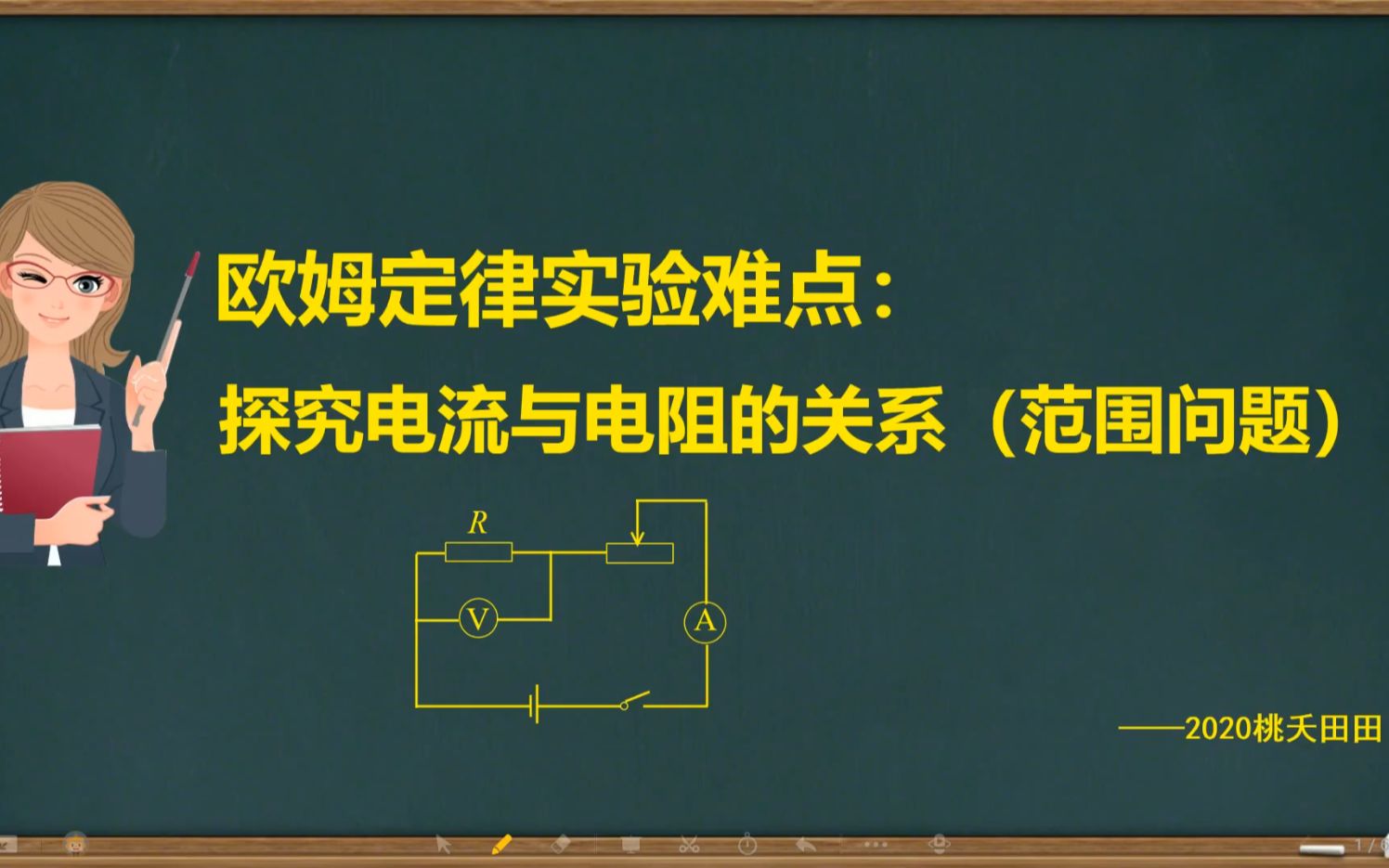 ...实验难点:探究电流与电阻关系之电阻范围、滑动变阻器规格、电压...