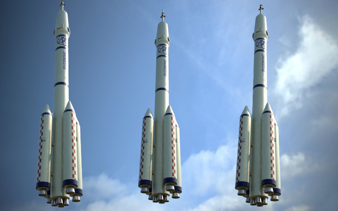 【3DMAX建模】航空“火箭”模型全流程制作