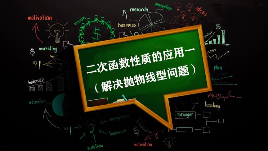 初中数学:二次函数专题,二次函数性质解决抛物线型问题
