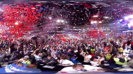 360 vr 全景 虚拟现实 超震撼气球雨-美国共和党全国会议现场-一个像...