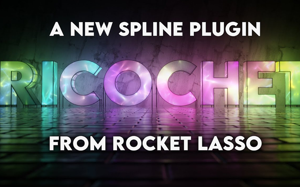 魔顿网-酷炫样条曲线填充场景特效插件Rocket Lasso Ricochet 中文...