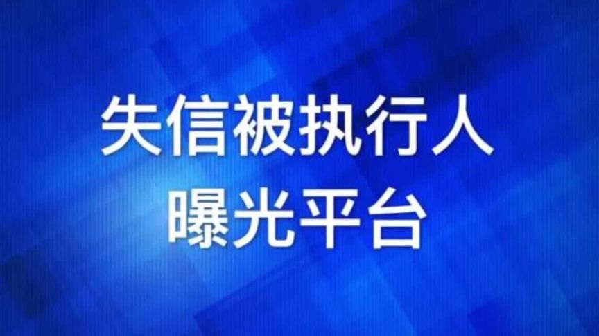 汉寿法院公布2020年第三批失信被执行人名单(总第二十批)