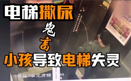【鬼畜】熊孩子向电梯按键撒尿,导致电梯失灵!