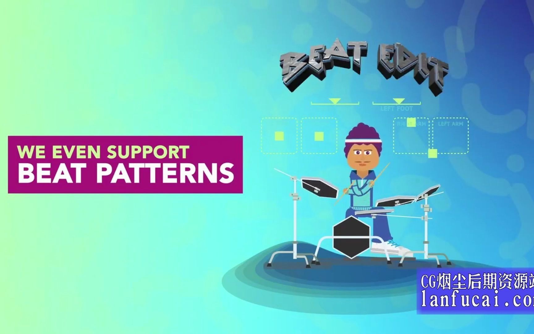 AE脚本-音乐鼓点自动节拍打点标记动画 BeatEdit v2.0.0 + 使用教程