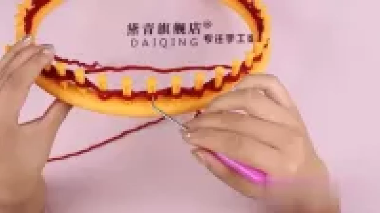 编织器 圆形帽子教程手工编织圆形编织神器帽子教程