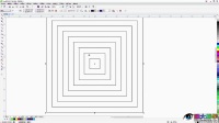 眼大易学 coreldraw入门教程 轮廓图工具使用