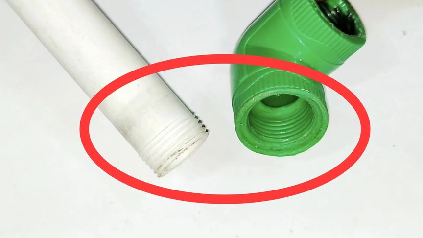 PPR水管除了能热熔,还能用螺纹来连接,这个方法连热熔机都不用