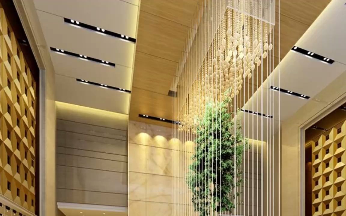 酒店大厅大堂室内设计案例效果图