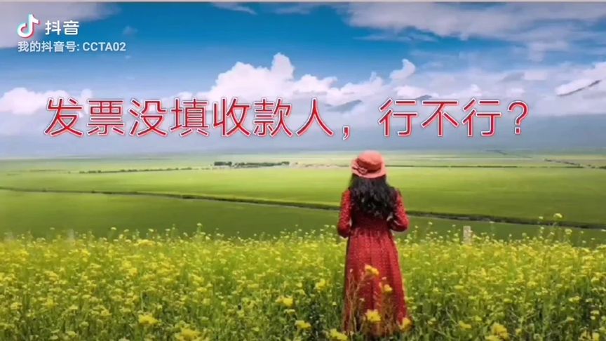 没有填复核、收款人,发票能不能用?